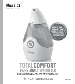 HoMedics Personal/Portable Ultrasonic Cool Mist Humidifier, UHE-CM15 ...