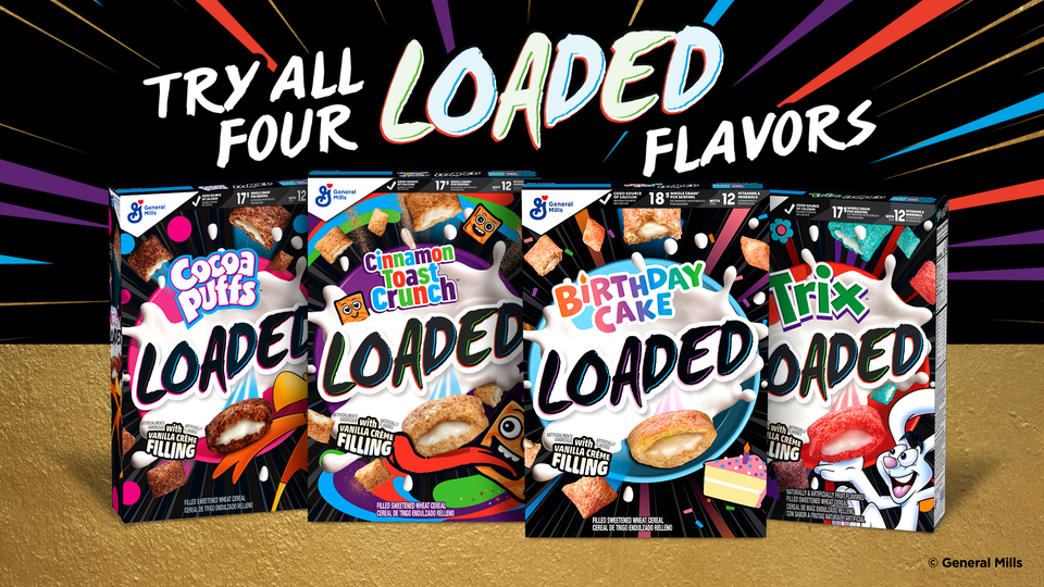 Cinnamon Toast Crunch Loaded Cereal, Made with Whole Grain, Family Size, 15.1 oz - Walmart.com