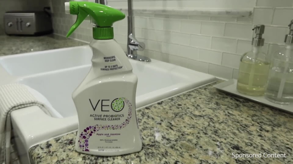 VEO Active-probiotics All Purpose Cleaner Spray 22 oz, Apple & Jasmine ...