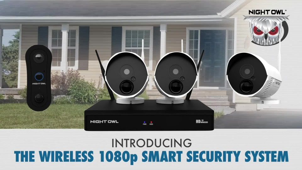 Night Owl WiFi Security: Indoor/Outdoor 1080P HD IP Cameras with pre ...
