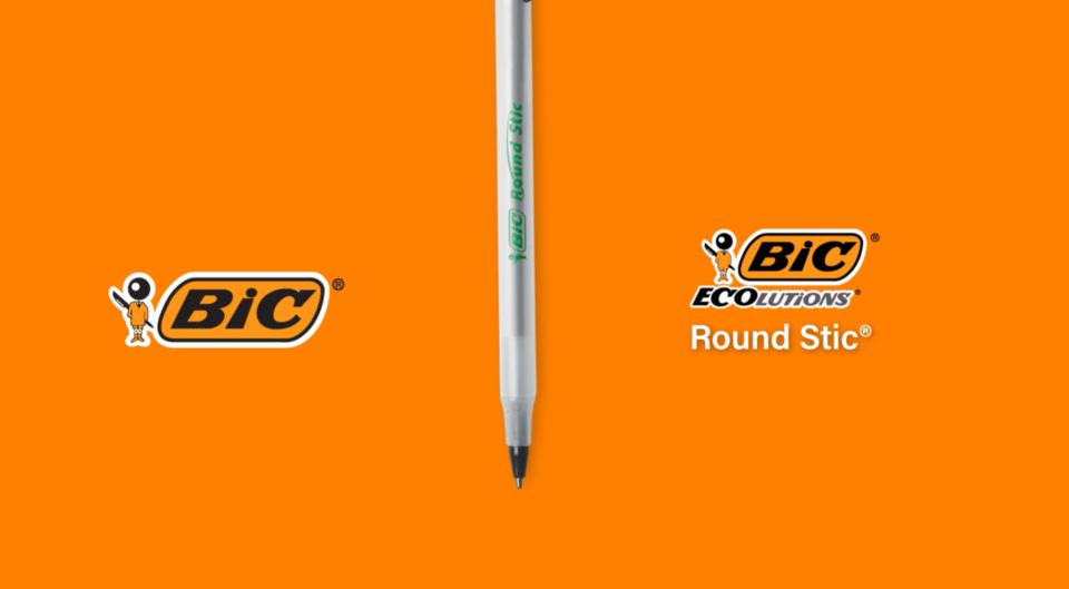 BIC ReVolution Round Stic Ballpoint Pen (gsme10be) - Walmart.com