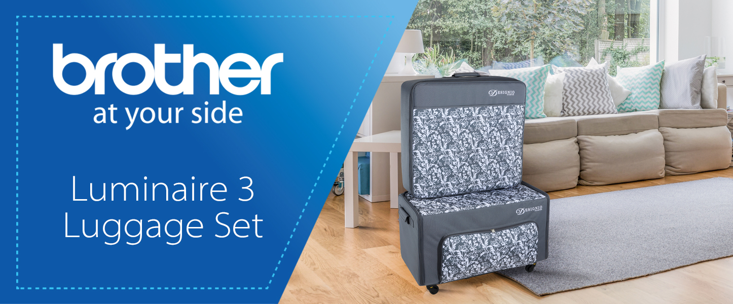 Brother XP3 Rolling Trolley with Embroidery Arm Storage | Meissner Sewing