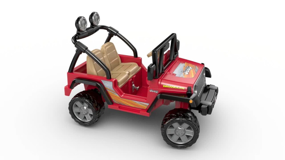 Fisher-Price Power Wheels Jeep Wrangler, 12V Battery-Powered Ride-On ...