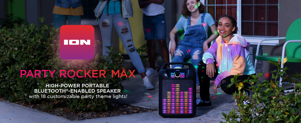 ION Audio Party Rocker Max - Portable Speaker with Customizable Party ...