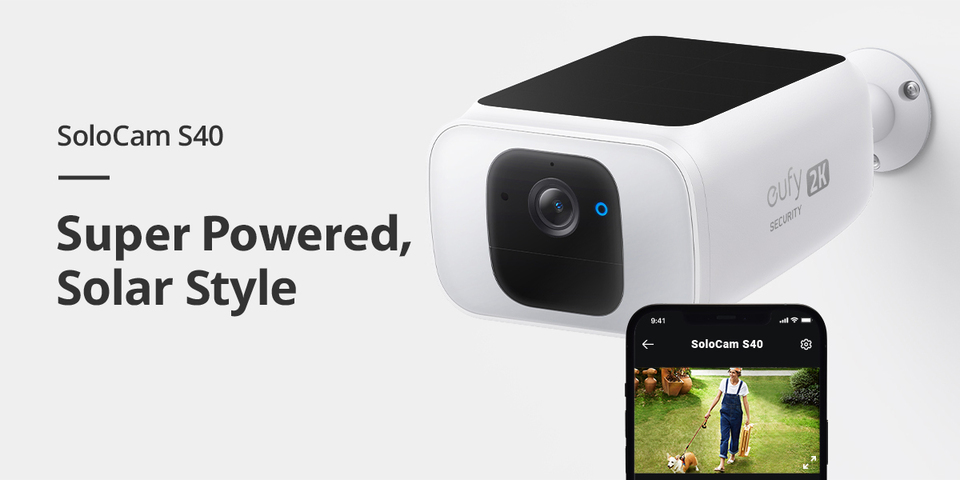 eufy SoloCam S40 Wireless Solar Security Camera Spotlight, 2-pack 2k ...