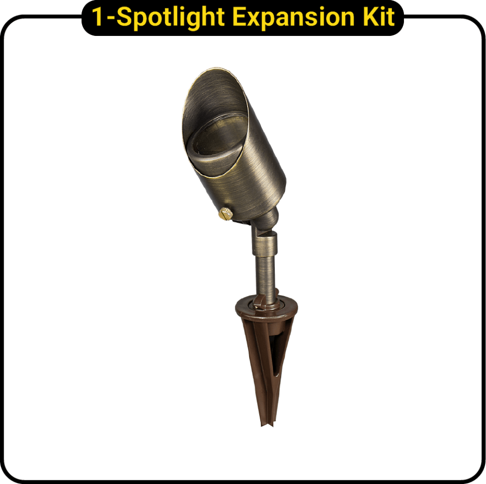 VOLT Landscape Lighting Kit, 6-piece Solid Brass Path and Area Lights ...