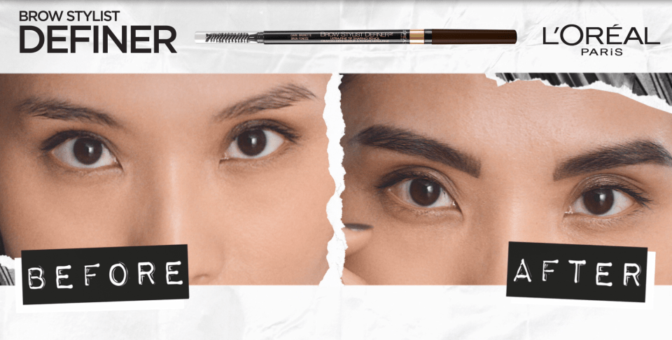 L'Oreal Paris Brow Stylist Definer Waterproof Eyebrow Mechanical Pencil ...