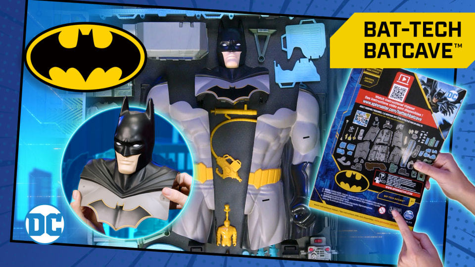 Batman, Bat-Tech Batcave, Giant Transforming Playset - Walmart.com