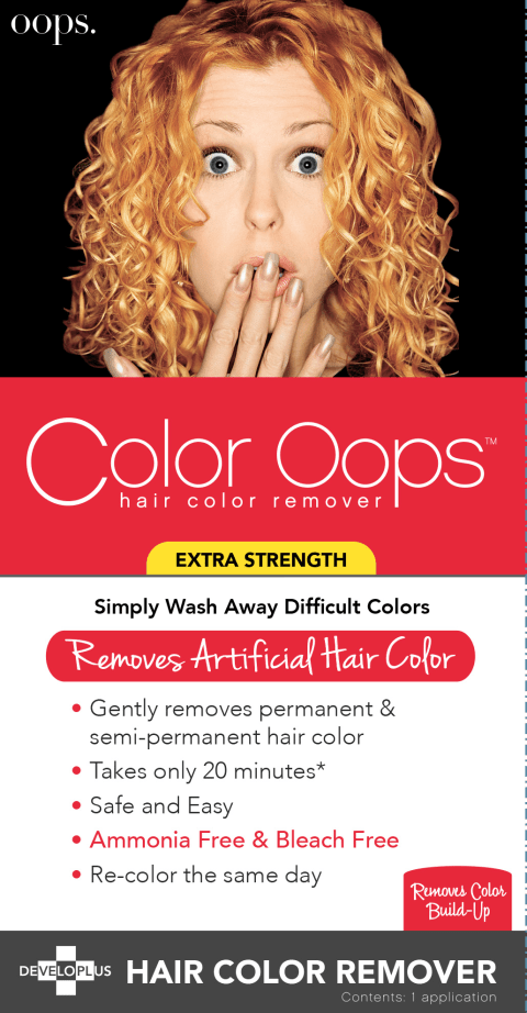 Color Oops Extra Strength Hair Color Remover Bleach Free Dye Corrector