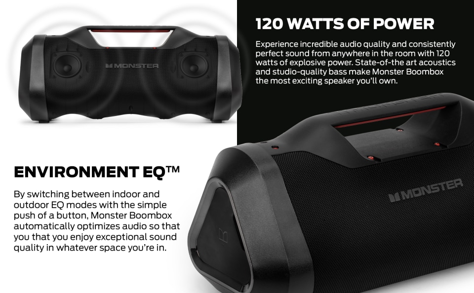 Monster Boombox Bluetooth Speaker - Home Smart Camera