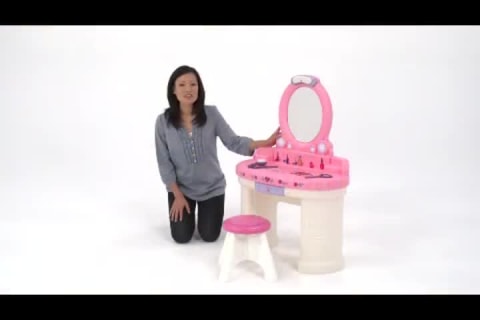 Step2 Fantasy Vanity Girls Pretend Vanity Play Set, Toddlers - Walmart.com