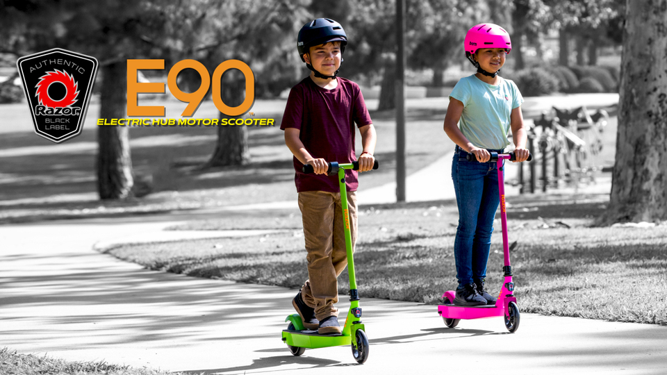 Razor Black Label E90 Electric Scooter - Pink, for Kids Ages 8+ and up ...