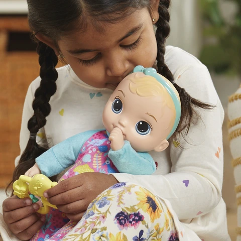 Baby Alive Soft n Cute Doll Brown Hair 11 Inch First Baby Doll Toy Washable Soft Doll Toddlers Kids 18 Months Up Shop Black Friday Deals for 2024 Walmart