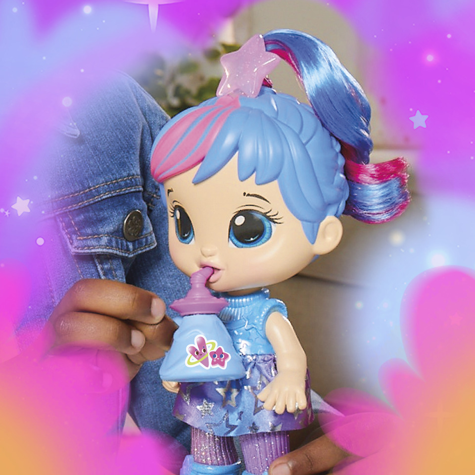 Baby Alive Star Besties Stellar Skylar: 9-Inch Doll with Pink & Blue ...