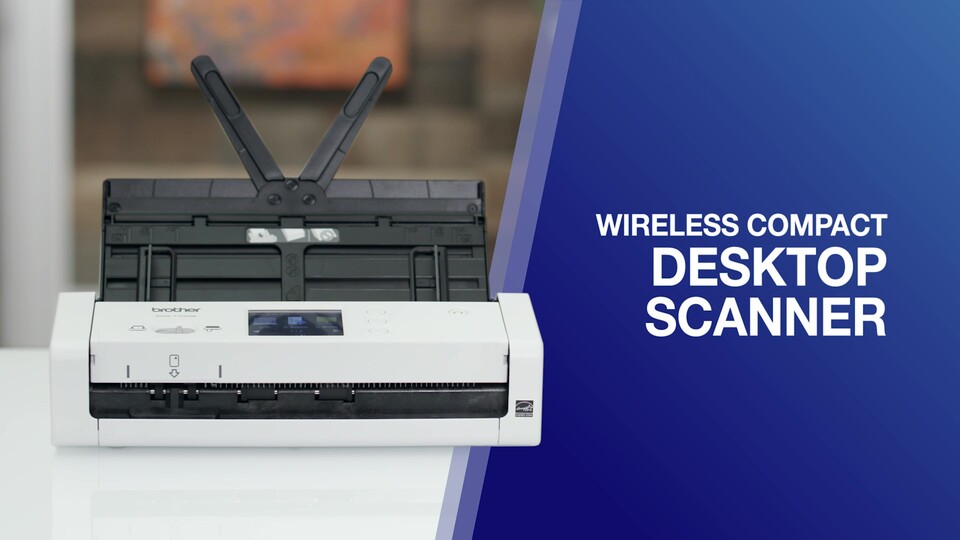 Brother Desktop Scanner, ADS-1700W, Color Scanning, Compact, Wireless ...