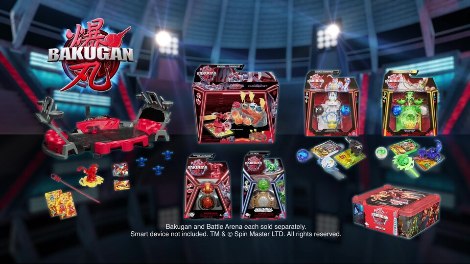 Bakugan Battle 5-Pack Toys: Spinning Action Figures, Special Attack ...