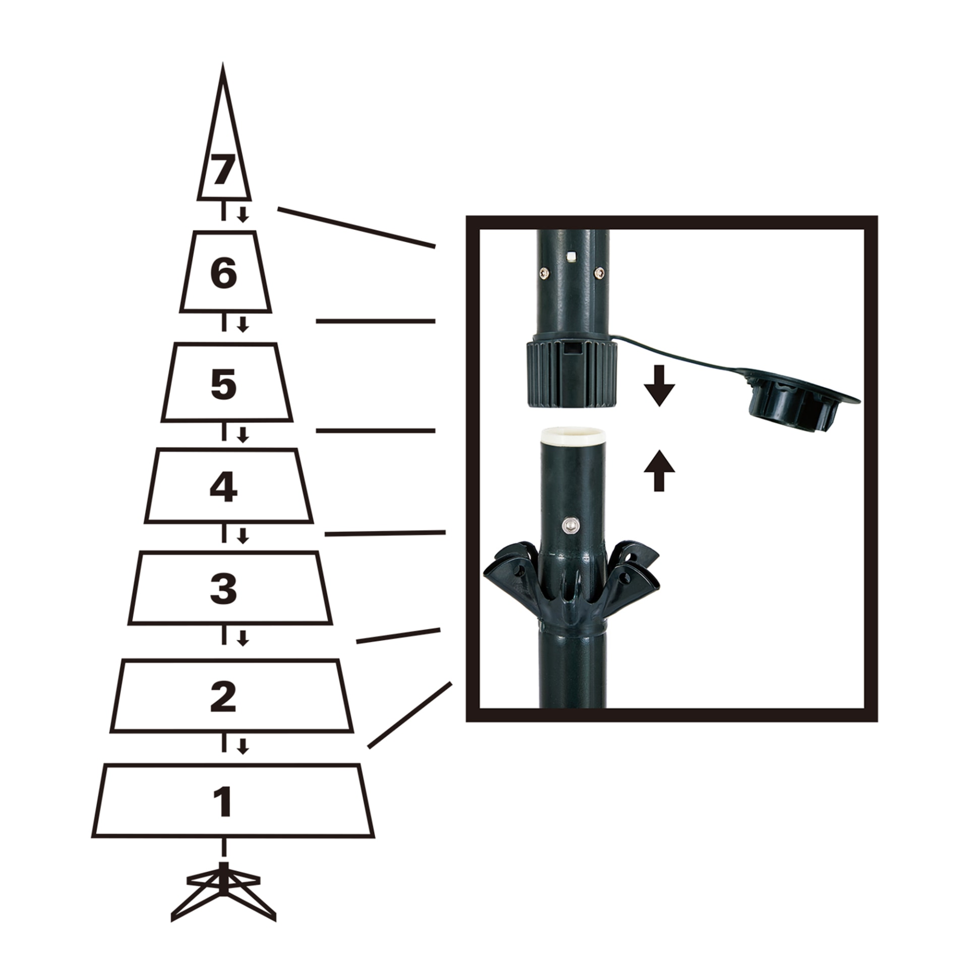 15′ Pre-Lit Radiant Micro LED Artificial Christmas Tree - Adjustable Trees