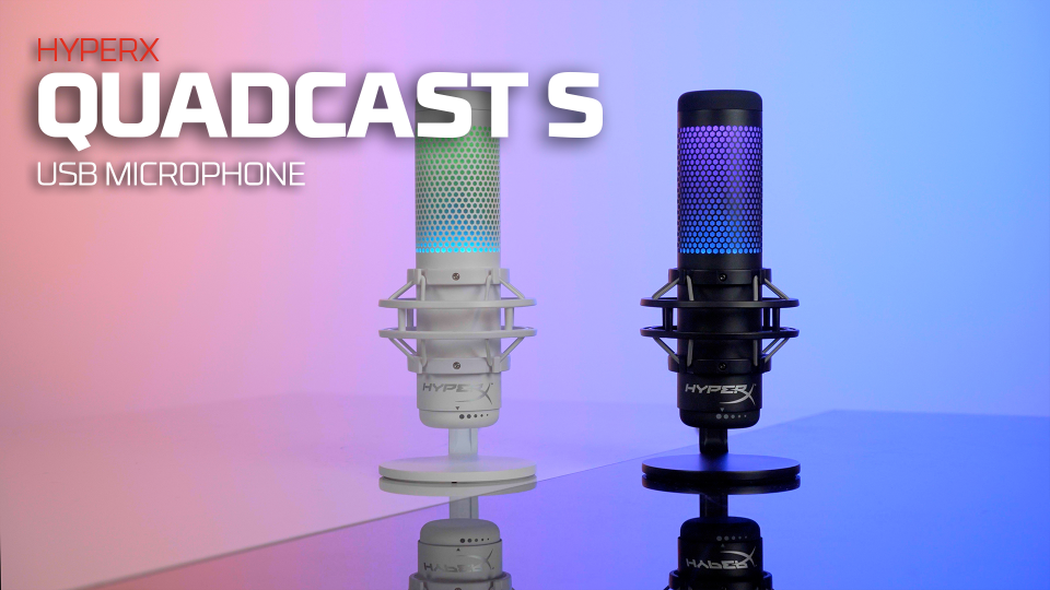 HyperX QuadCast S RGB USB Condenser Gaming Streaming Microphone ...