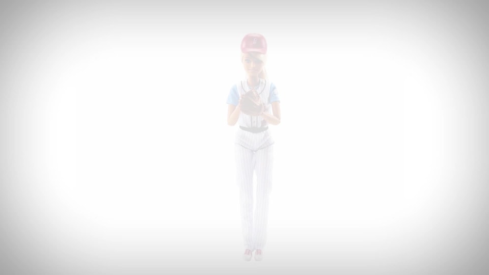 Barbie Made To Move Baseball Player Doll with Mitt & Ball Playset ...