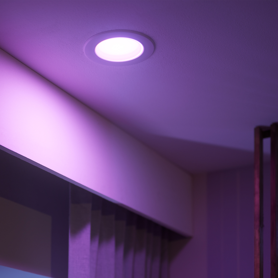 Philips 5/6″ Hue White and Color Ambiance Recessed Downlight, 3-pack ...