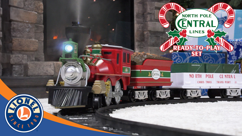 Lionel North Pole Central Ready to Play Model Train Set with Bluetooth ...