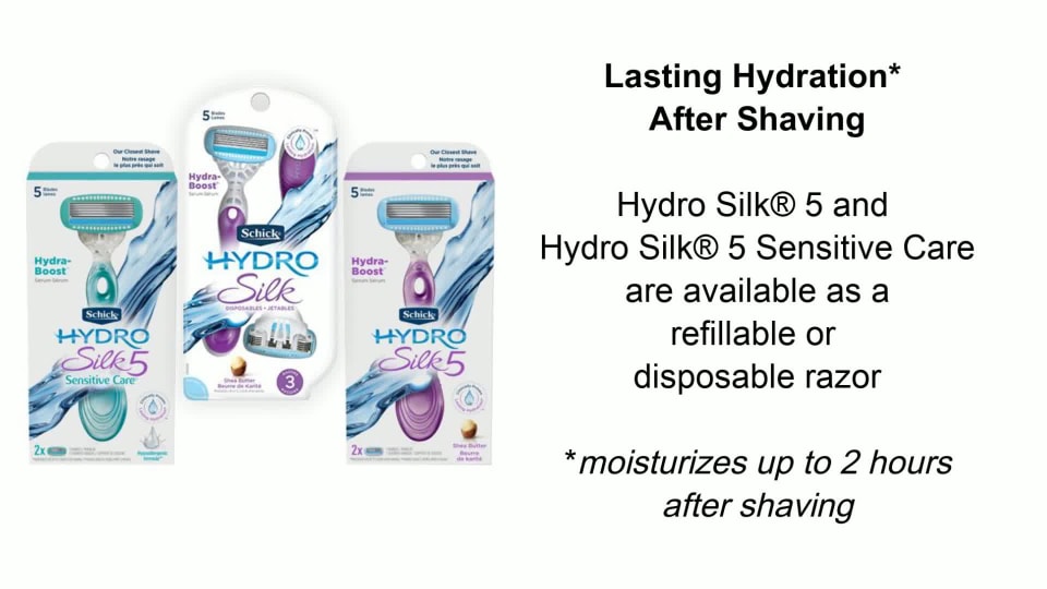 Schick Hydro Silk 5-Blade Moisturizing Razor Blade Refills, 4 ct for ...