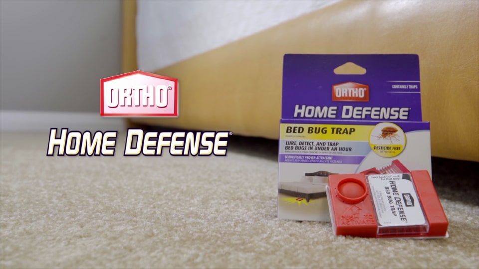 Ortho Home Defense Bed Bug Trap, 2 Traps, Pesticide Free & Easy To Use ...