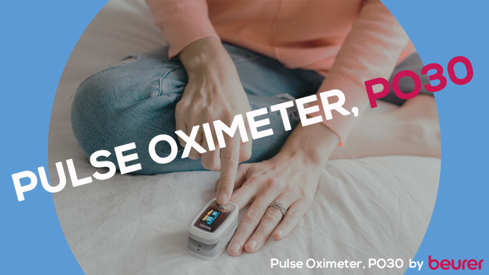Beurer PO30 Digital Fingertip Pulse Oximeter, 2 x 1.5Volt Batteries, 1 ...