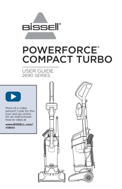 BISSELL Power Force Compact Turbo Bagless Vacuum, 2690 - Walmart.com ...