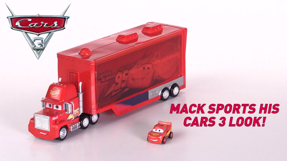 Disney/Pixar Cars Mack Mini Racers Transporter Vehicle, Loads 15 Cars ...