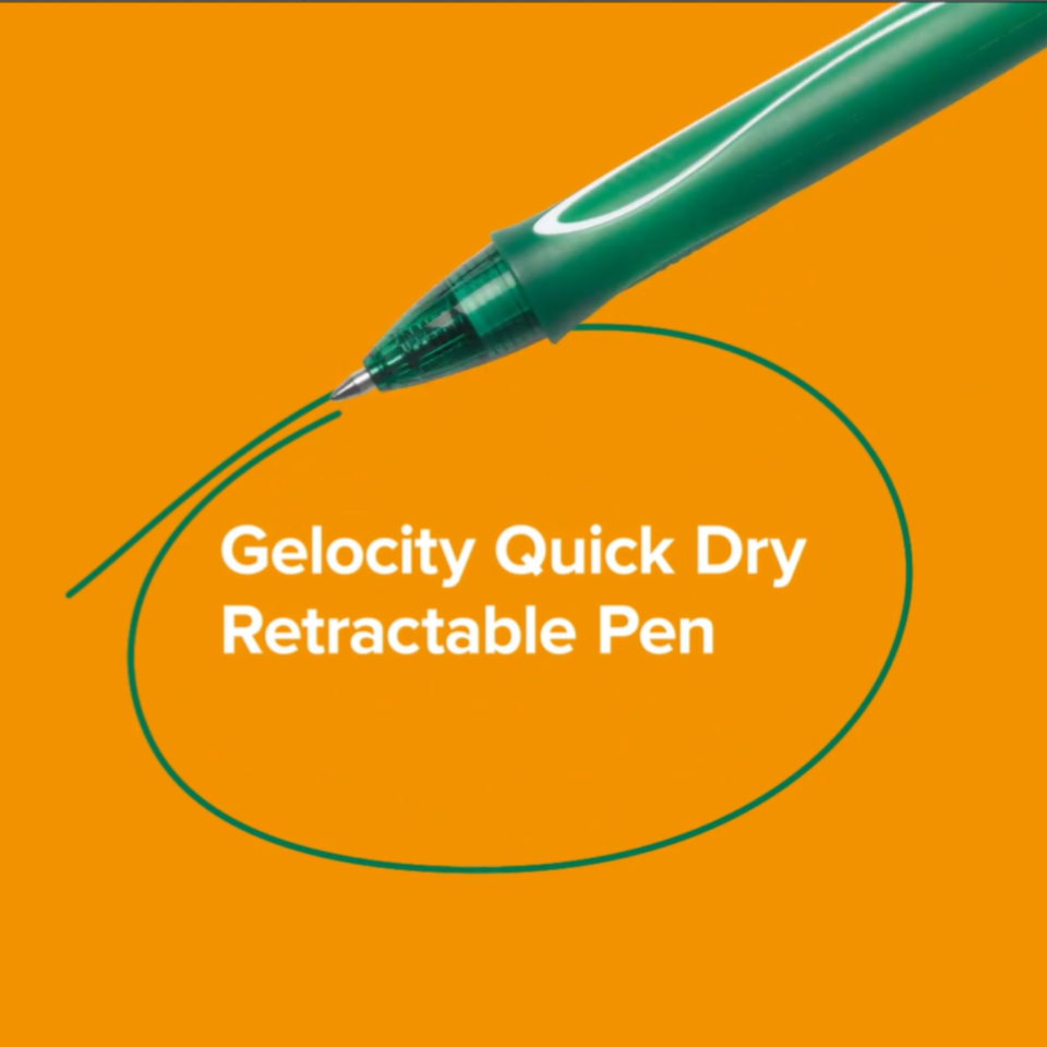 BIC Gelocity Gel Pen, Medium Point, 0.7 mm, Assorted Ink, 12 Count ...