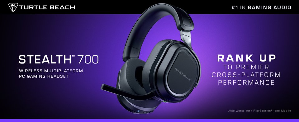 Turtle Beach Stealth™ 700 Headset (Gen 3) - PC - Black: Computer ...