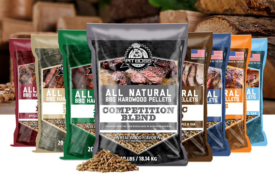 Pit Boss Hardwood BBQ Pellets 40 lb All-Natural Competition Blend for ...
