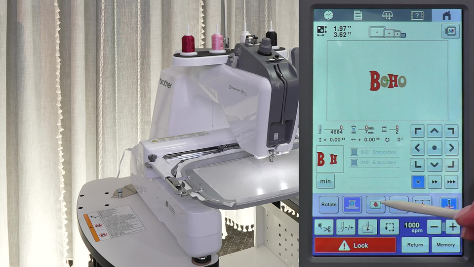 Brother PR1X Single Needle Embroidery Machine