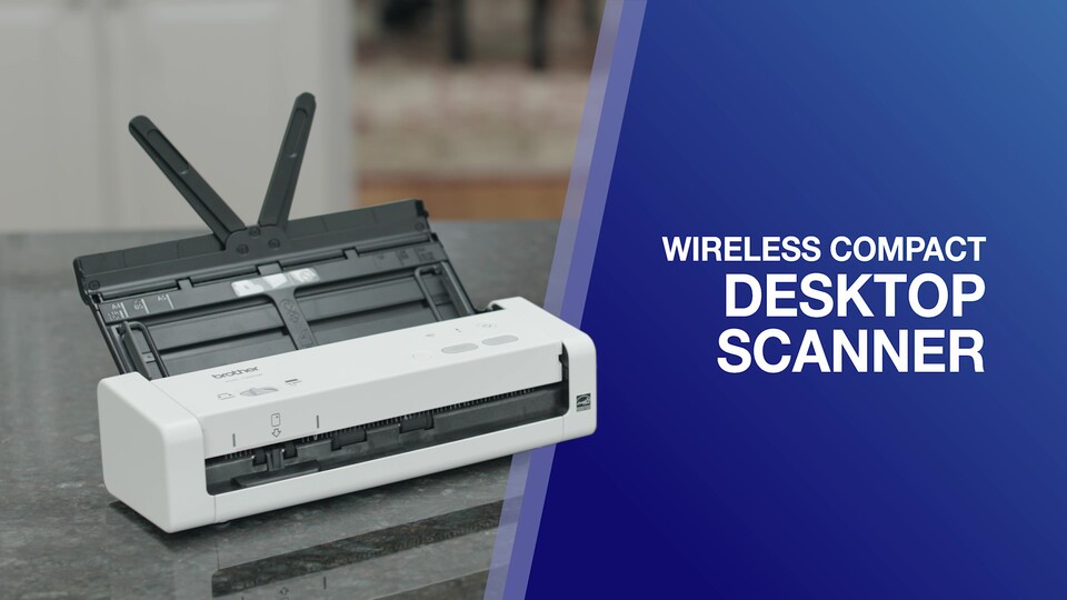 Brother Compact Desktop Scanner, ADS-1250W, Portable, Wireless ...