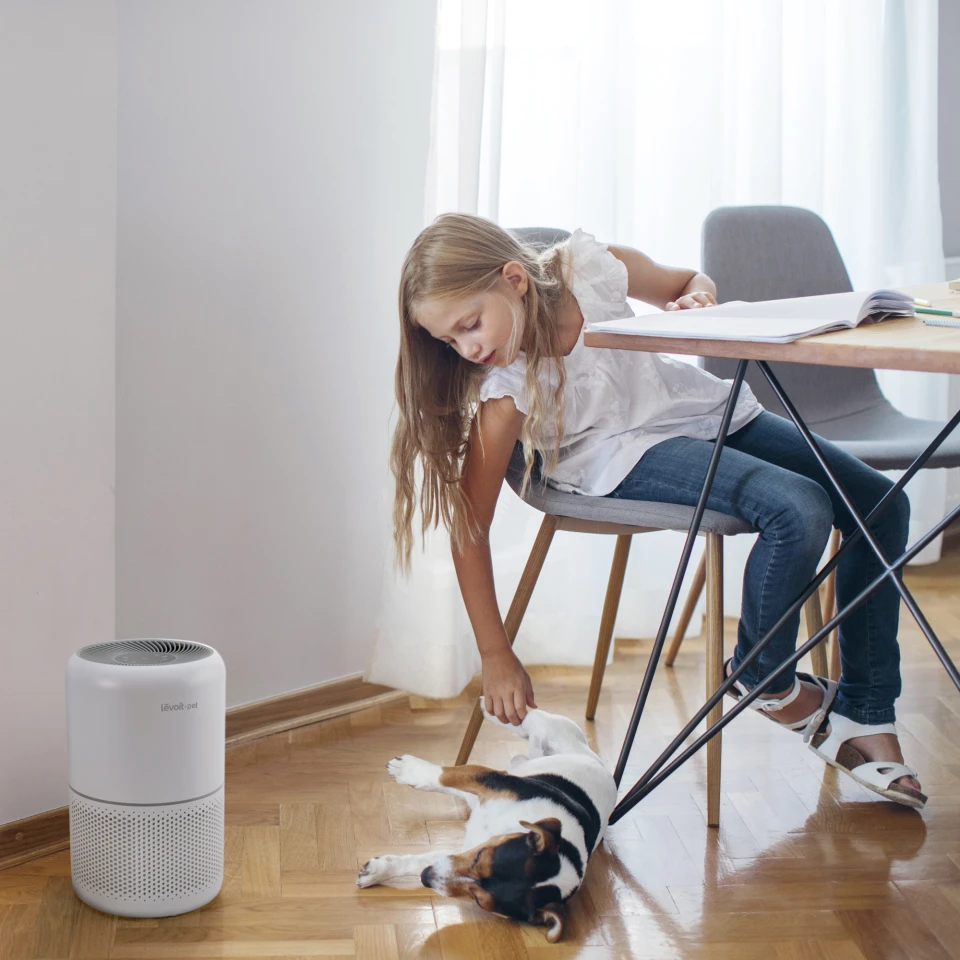 Levoit Core Pet Care True HEPA Tower Air Purifier White HEAPAPLVNUS0035 Staples