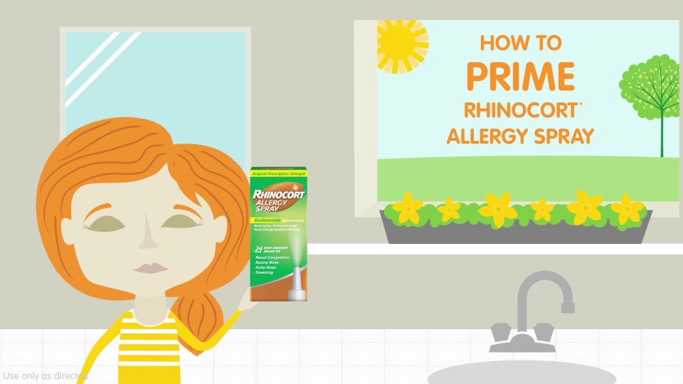 Rhinocort 24 Hour Allergy Relief Budesonide Nasal Spray, 120 Sprays ...