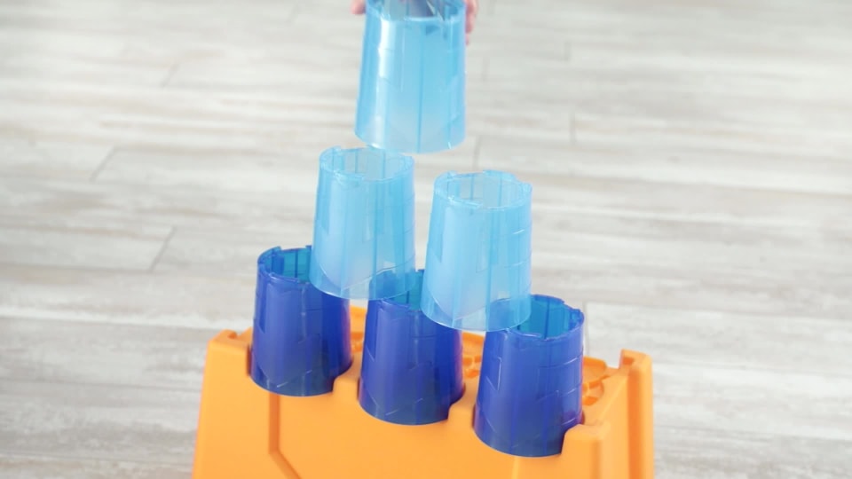 Hot Wheels Track Builder 4+ Stunts Barrel Box with One Hot Wheels Car ...