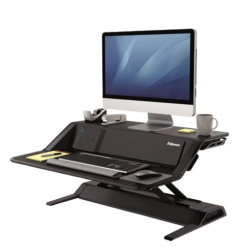 Fellowes Lotus DX Sit-Stand Workstation Adjustable Monitor Fellowes Lotus DX Sit-Stand Workstation Adjustable Monitor