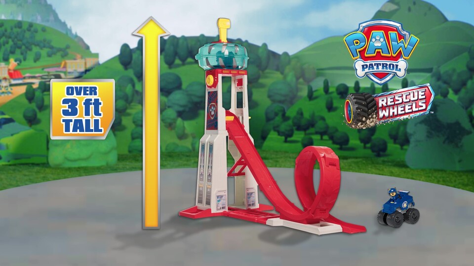 PAW Patrol: Rescue Wheels Super Loop Tower HQ with Lights, Sounds ...