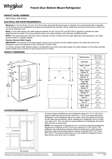Energy Guide - Whirlpool Outlet