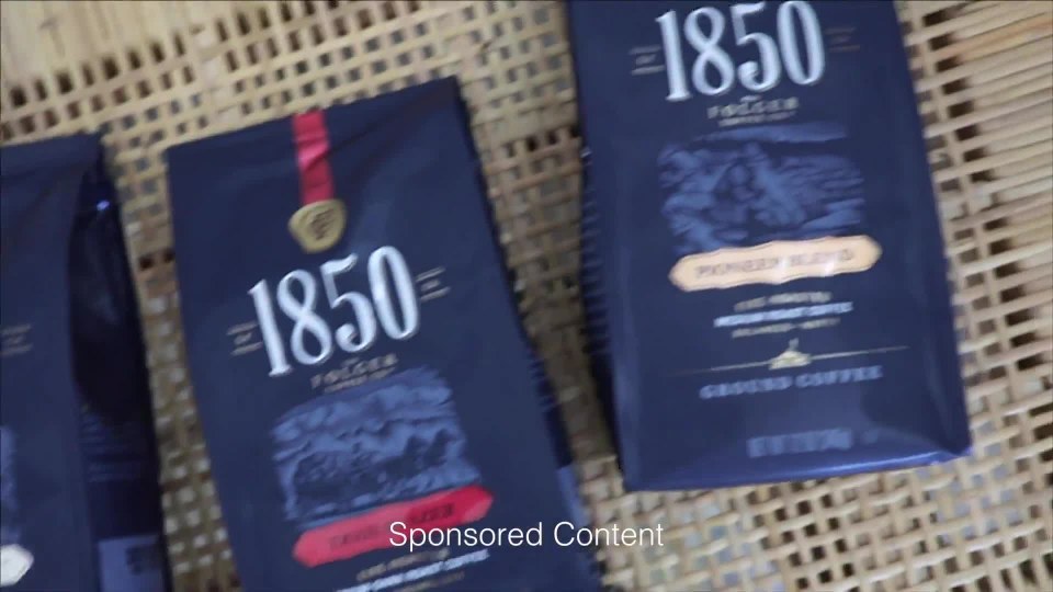 1850 Pioneer Blend Coffee, Medium Roast Whole Bean Coffee, 12 oz ...