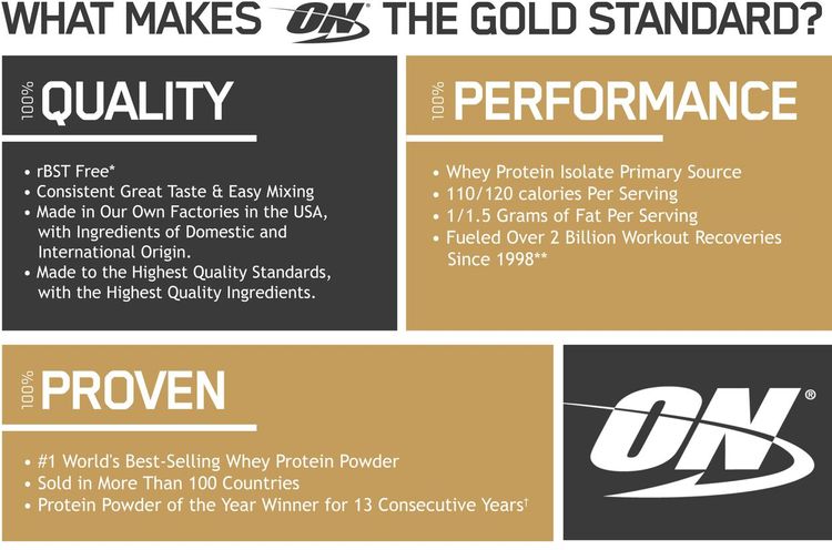 Optimum Nutrition Gold Standard 100% Whey Protein - International Trade 313