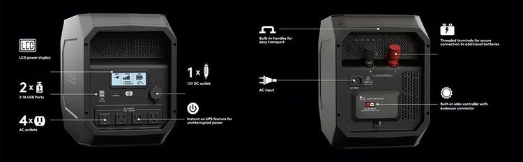 Duracell PowerSource 660 Quiet Portable Battery Powered Generator, 660 ...
